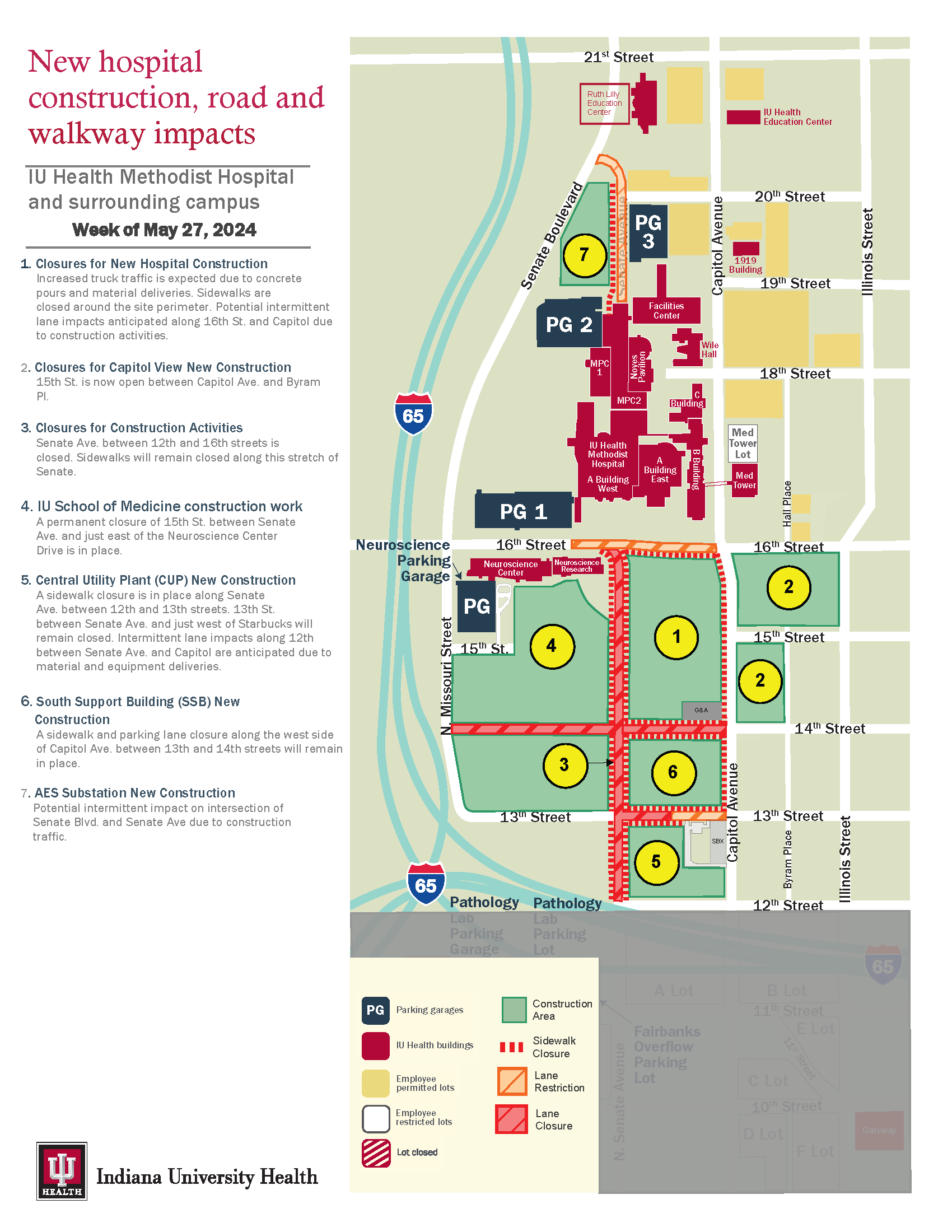 Construction Updates for New Downtown Hospital | IU Health