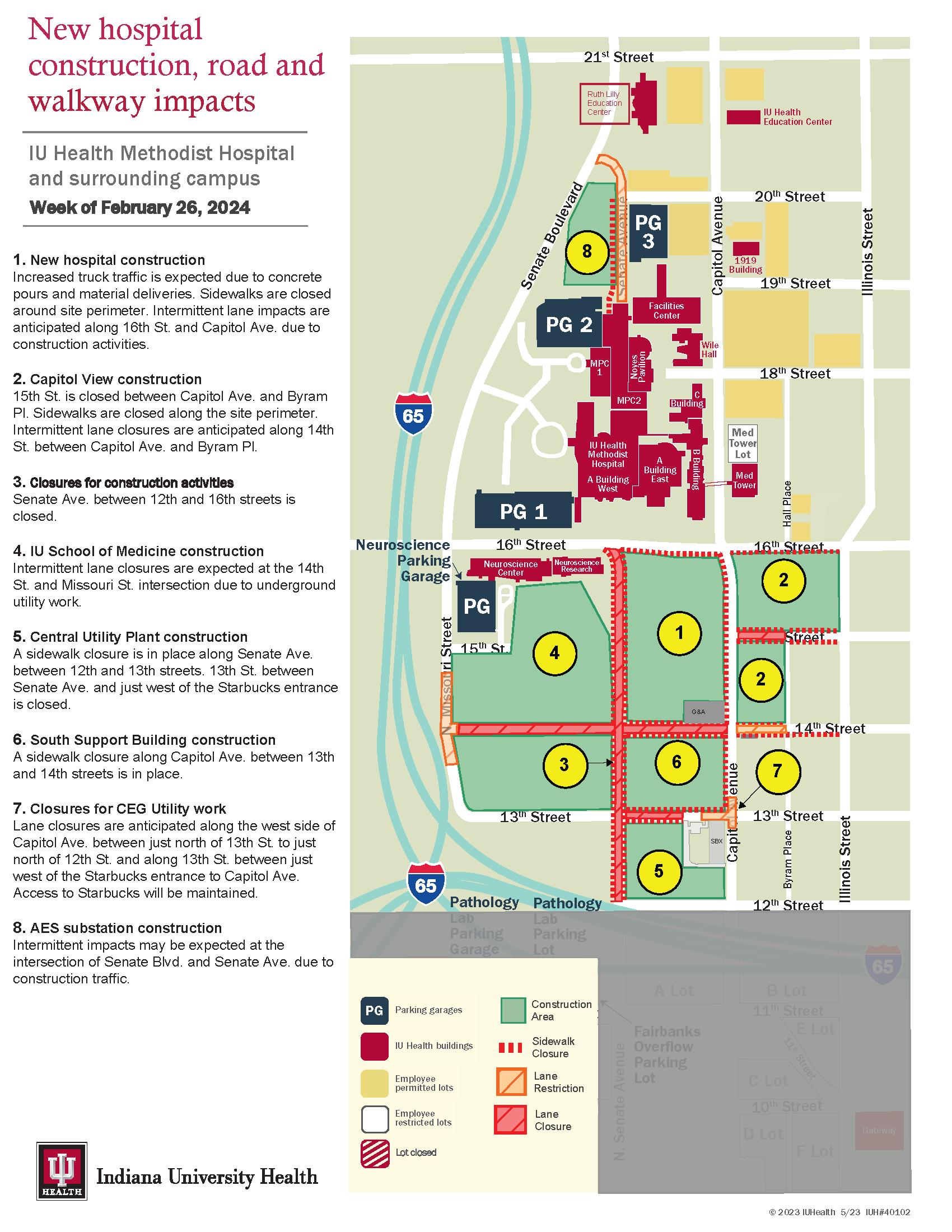 Construction Updates for New Downtown Hospital | IU Health