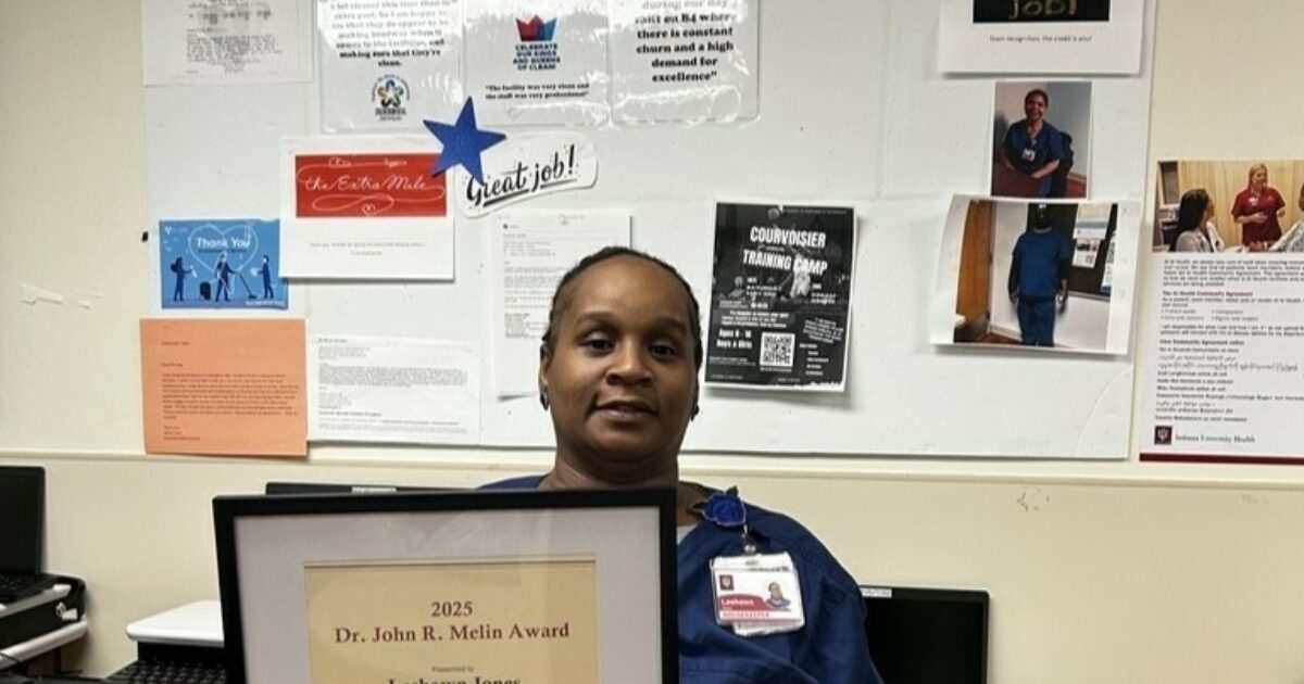 Lashawn Jones is honored as the 2025 Dr. John R. Melin Award recipient ...