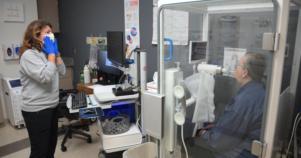 Pulmonary function lab is full of cheerleaders | IU Health