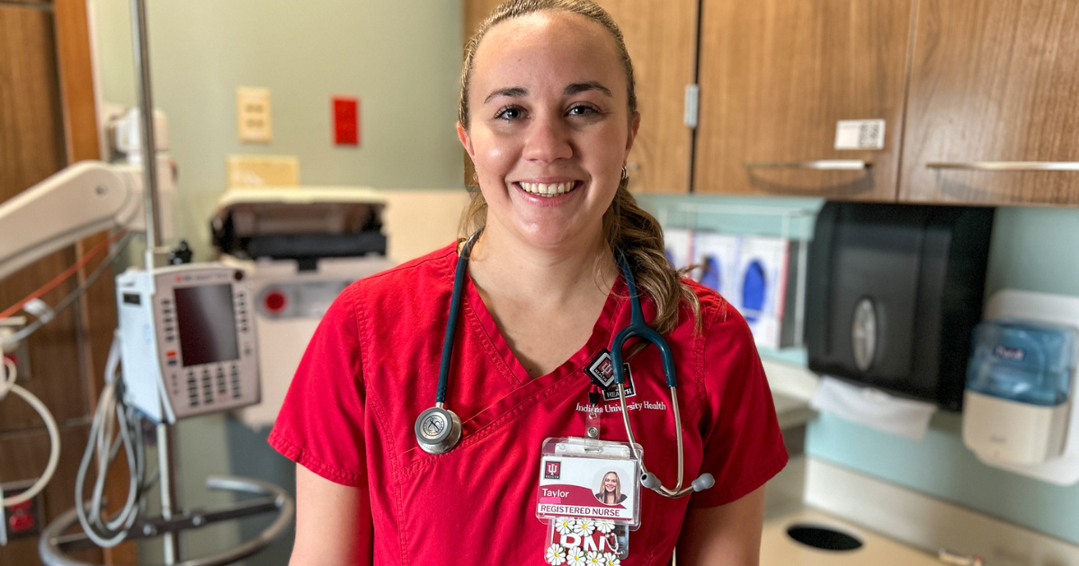 Nurse finds purpose and community at IU Health Saxony | IU Health