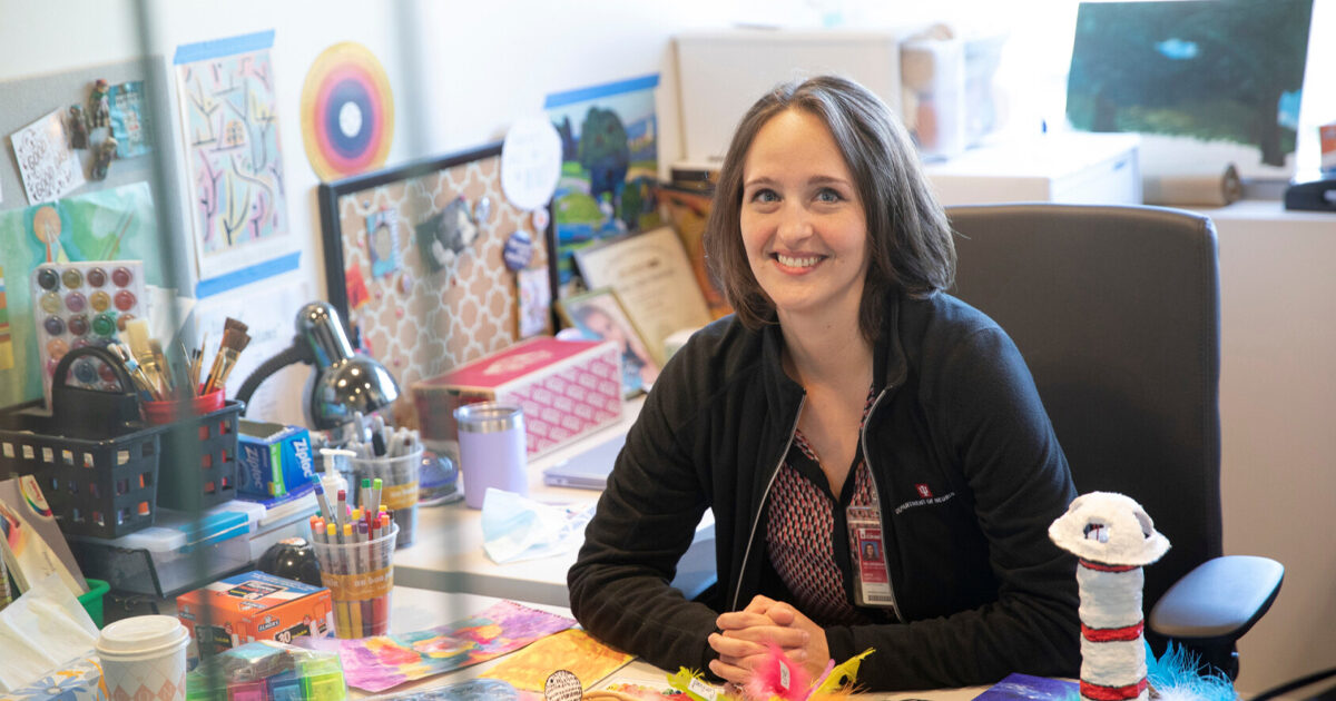 Therapist uses art as creative expression with neurology patients | IU ...
