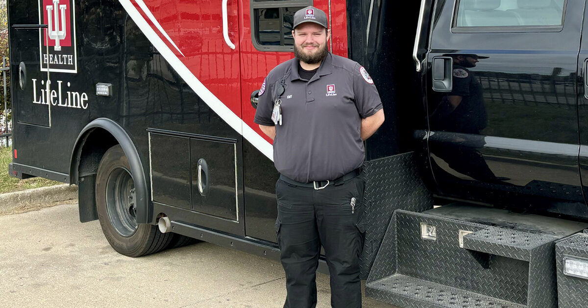 From Riley patient to EMT: LifeLine worker says he always wanted to ...